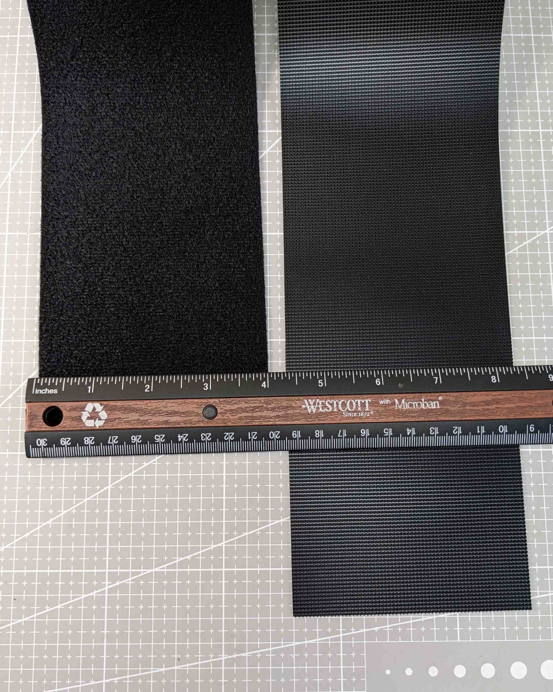 Black Sew-on Hook and Loop Tape Set: Ultra-wide, Soft Nylon Fasteners ...