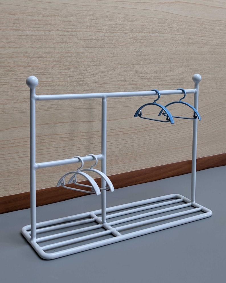 1/12 Scale Metal Doll Clothing Rack Set Doll Clothes Storage - Etsy