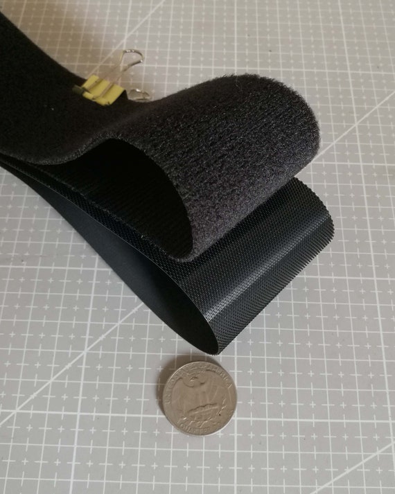 Great Quality Low Profile Black Sewn Hook and Loop ultra thin Hook and Loop Fasteners Set now Available in 5 Sizes Available Etsy
