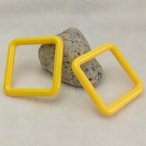 Plastic Macrame Craft Rings, Square Plastic Craft Rings,square Craft ...