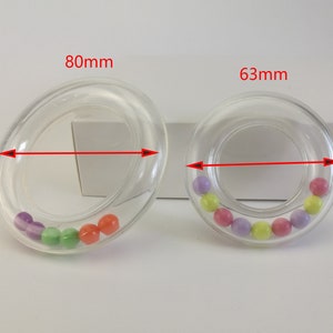 Rattle Discs / Rattle Ring 3 Pcs or 6 Pcs / Baby Plastic Rattle Ring ...
