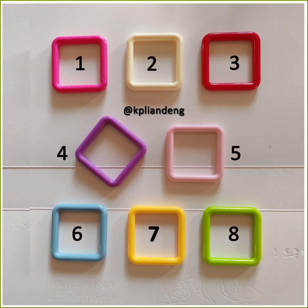 Plastic Macrame Craft Rings, Square Plastic Craft Rings,square Craft ...