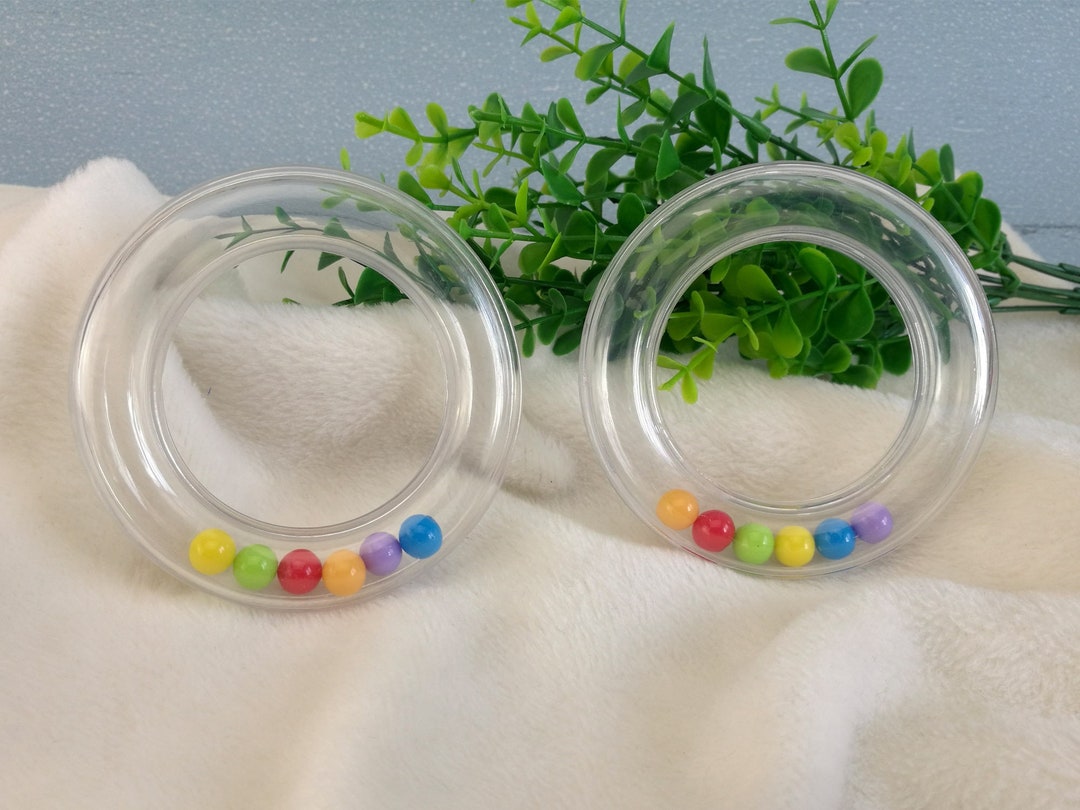 Rattle Discs / Rattle Ring 3 Pcs or 6 Pcs / Baby Plastic Rattle Ring ...