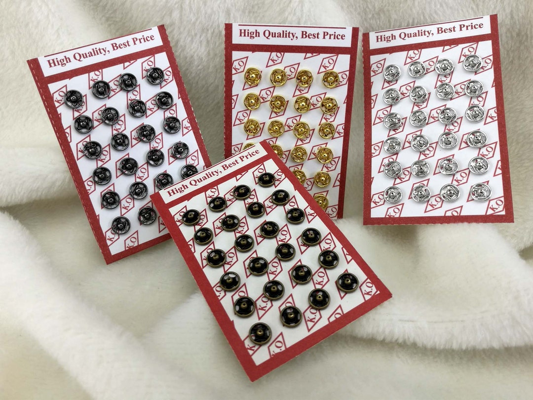 6mm Snap Buttons, 216 Pairs, Used to Make Dolls Costumes, Available in ...
