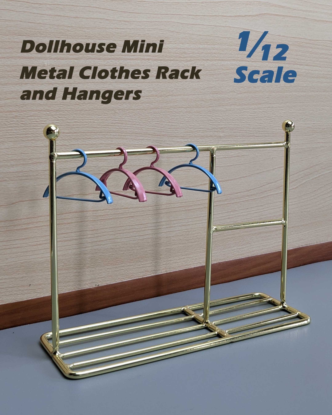 1/12 Scale Metal Doll Clothing Rack Set Doll Clothes Storage - Etsy
