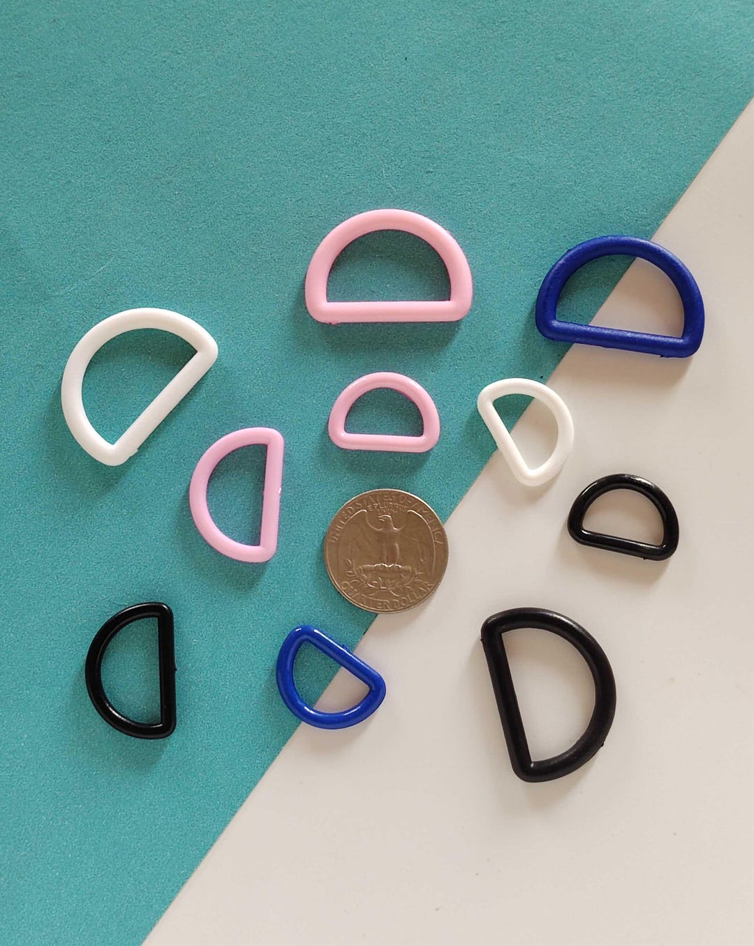 40 White Plastic D-rings: 3/4 Inch Webbing - Etsy
