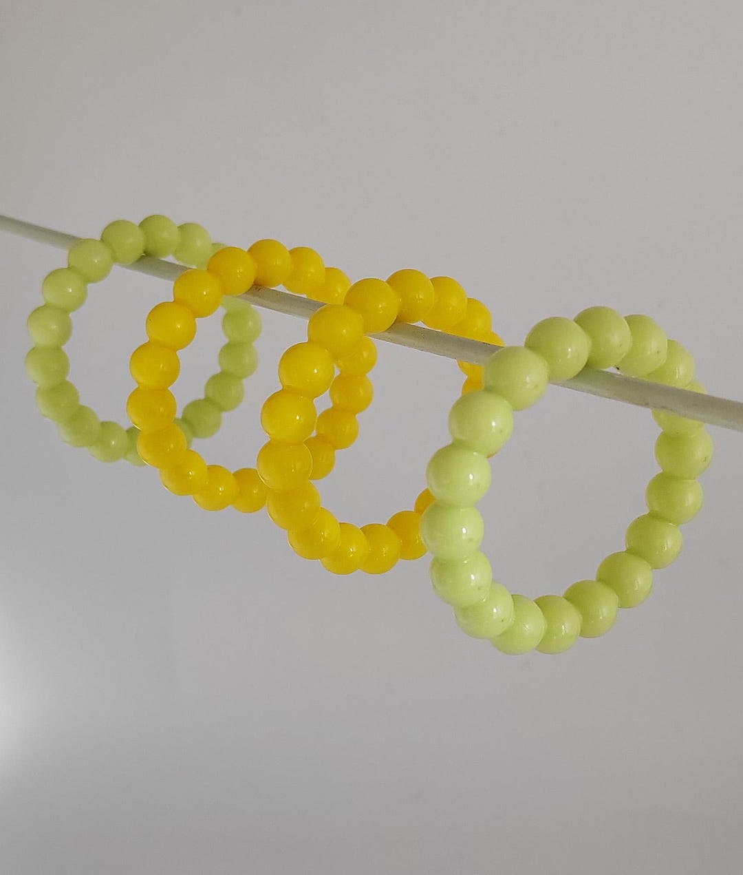 Beaded Plastic Macrame Hoops: 2.4 Inch Craft Hoops, 10 Pcs - Etsy