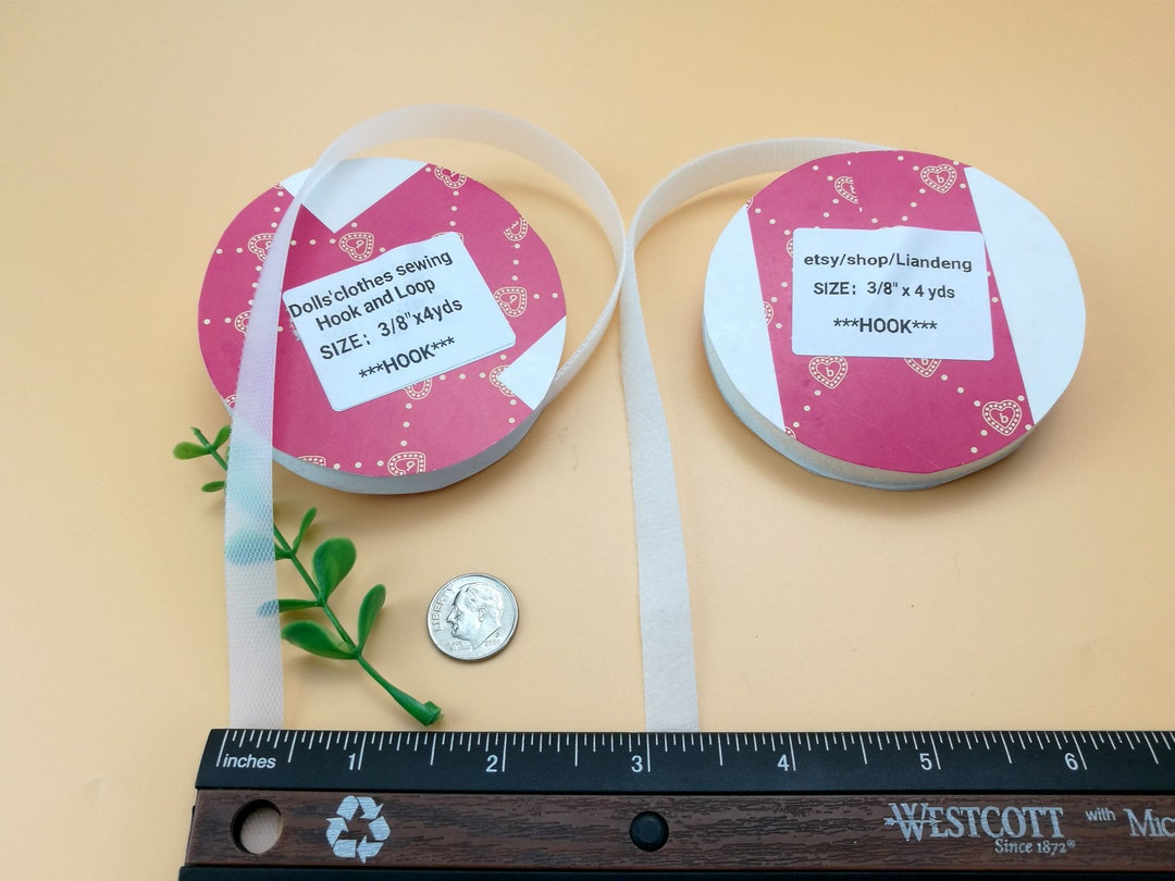 Ultra-thin Hook and Loop Tape: 1.5mm Invisible Doll Clothes Fastener - Etsy