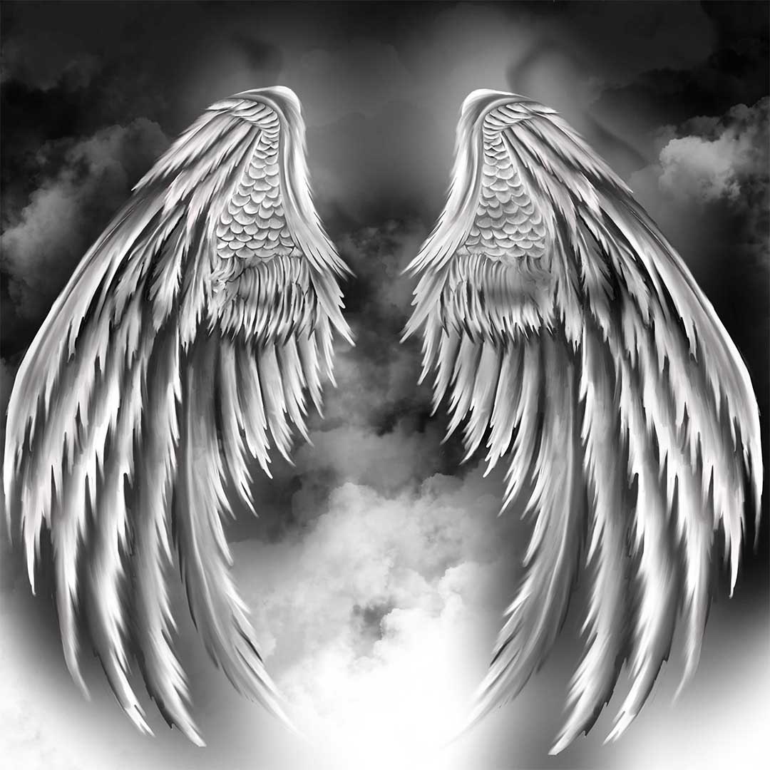 LIMITED EDITION ANGEL Wings Canvas Art | Religious Digital Art ...