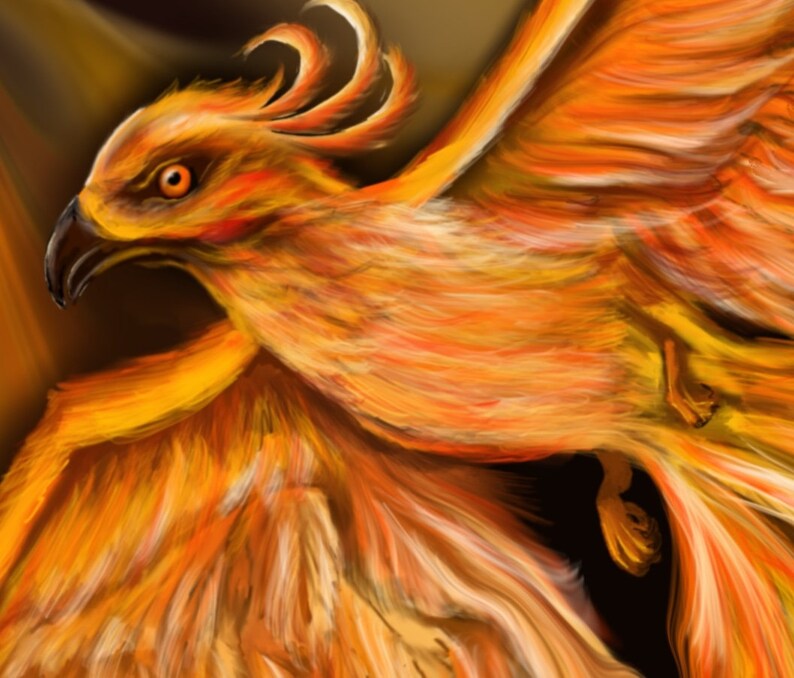 Phoenix Fire Print From Original Digital Art, Canvas, Aluminium, Poster ...
