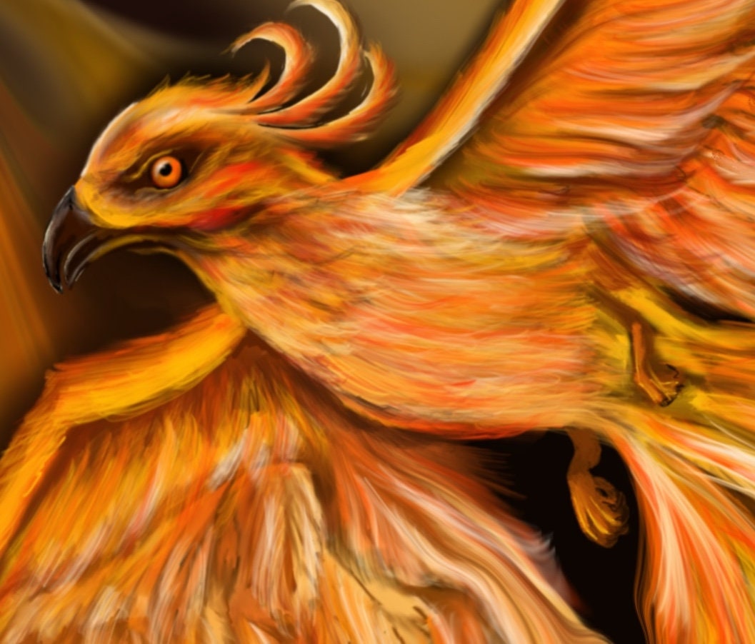 Phoenix Fire Print From Original Digital Art, Canvas, Aluminium, Poster ...
