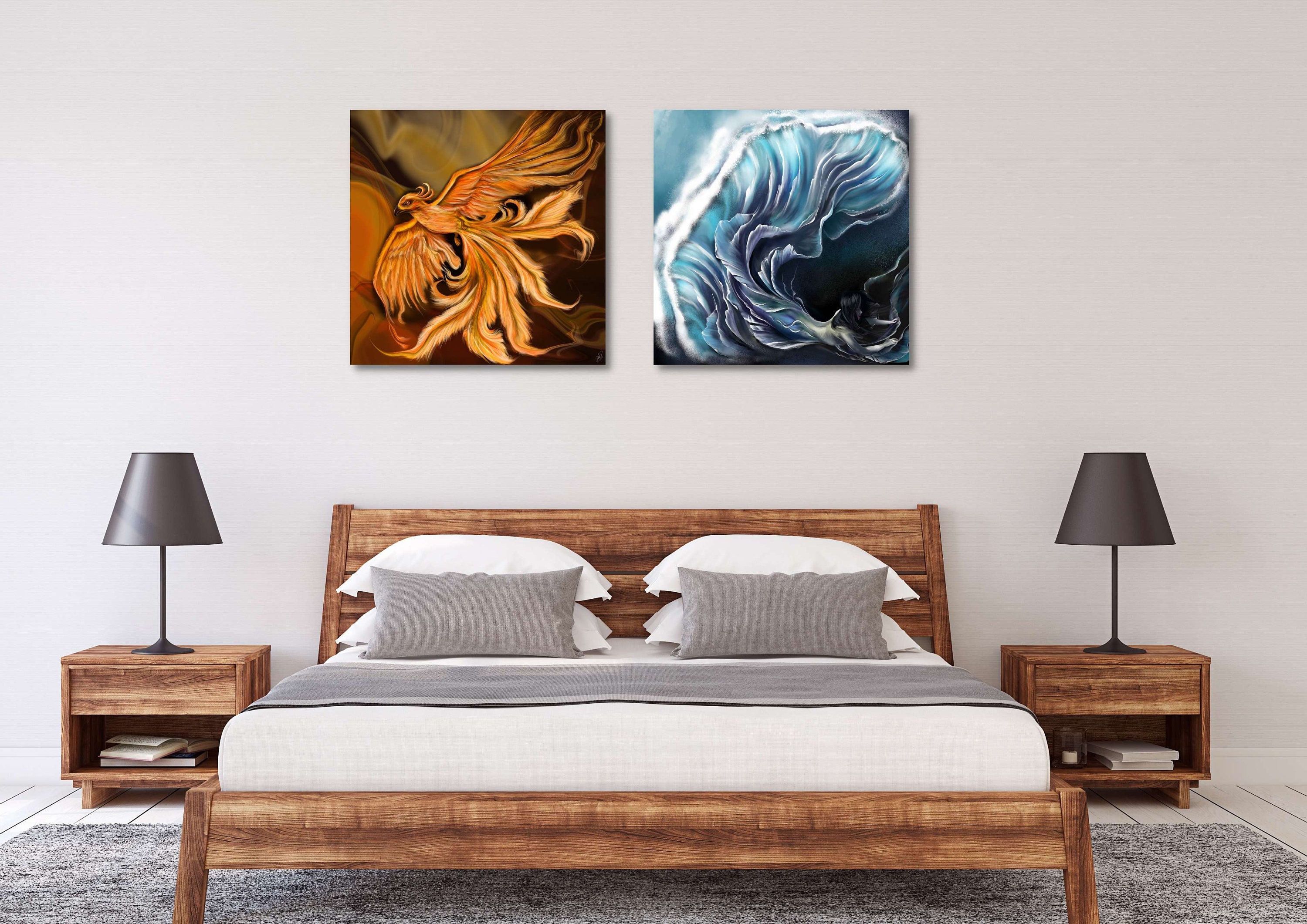 Phoenix Fire Print From Original Digital Art, Canvas, Aluminium, Poster ...