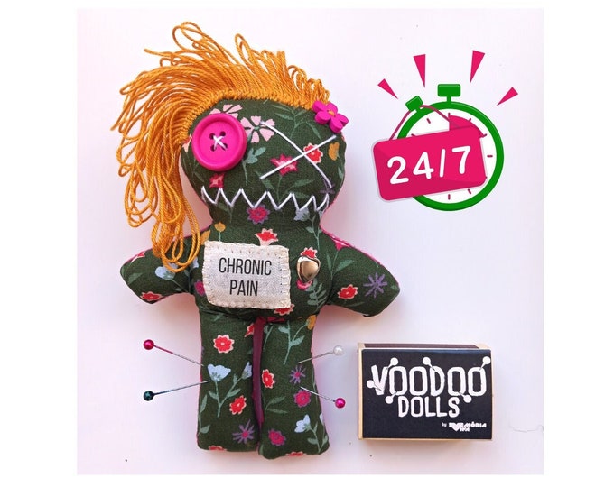 Emotional Support Voodoo Doll - Fridge Magnet - Pin Cushion - Dammit ...