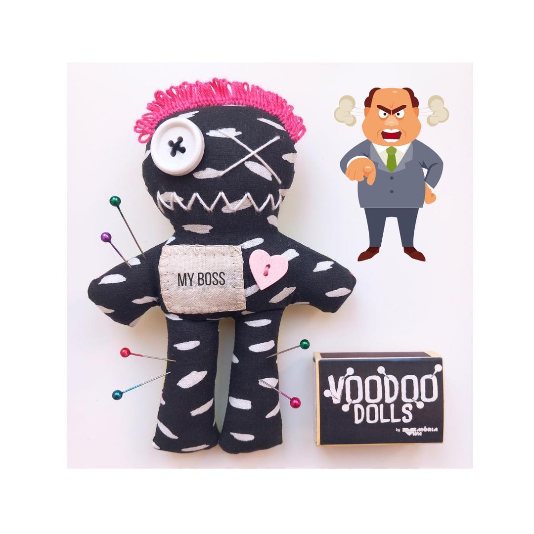 Boneco Voodoo Anti-Stress - Ímã de Geladeira - Almofada de Alfinetes ...