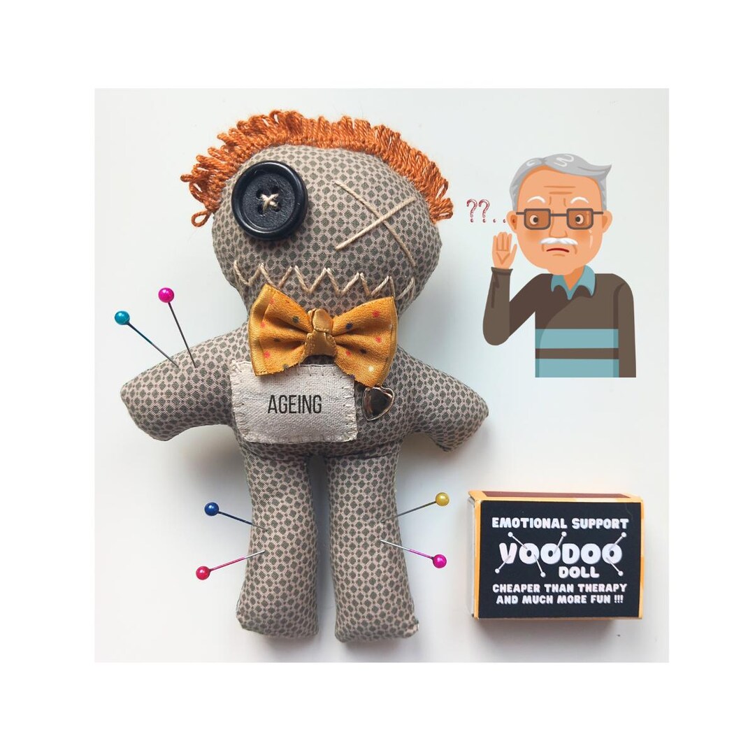 Emotional Support Voodoo Doll Fridge Magnet - Pin Cushion - Dammit Doll ...