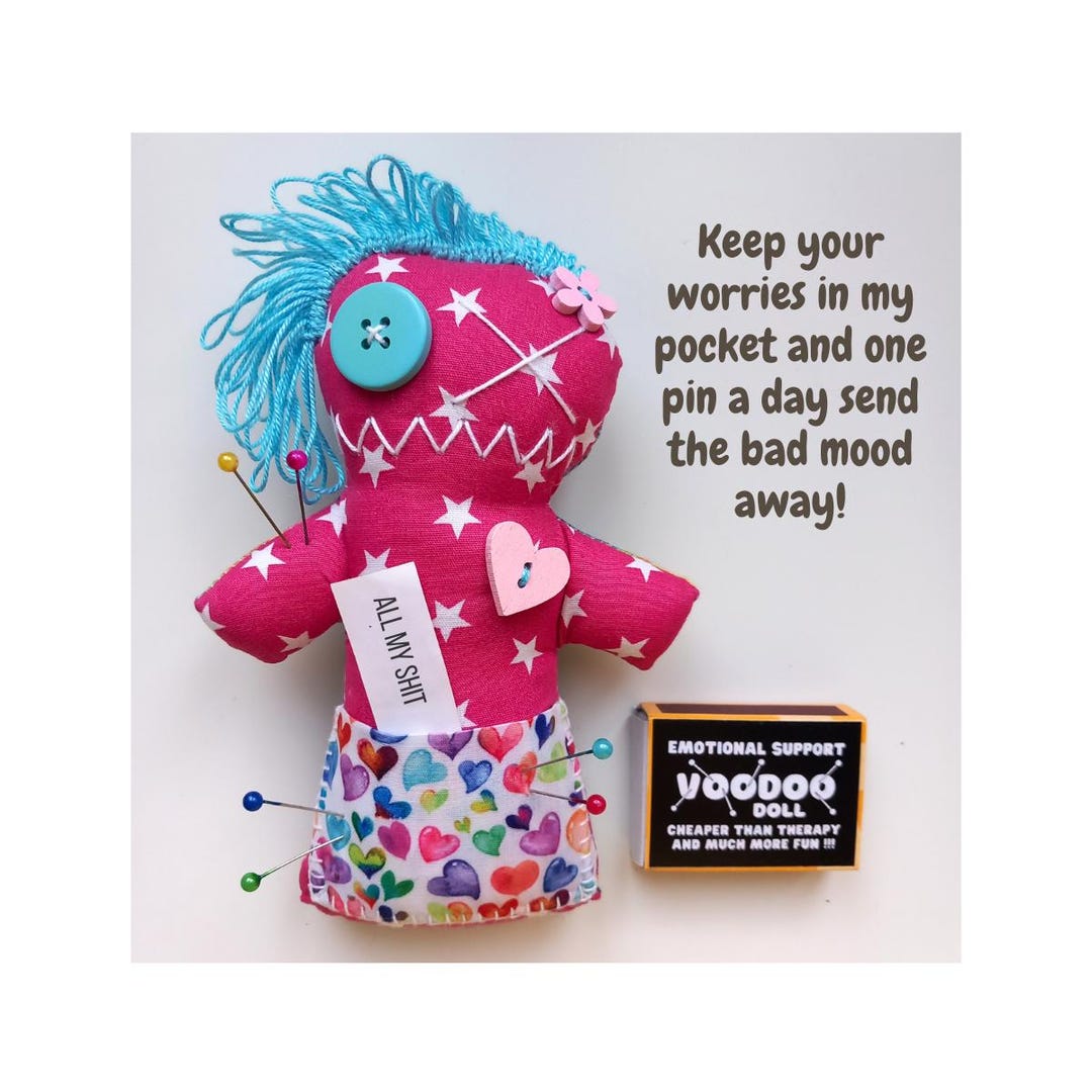Stress Relieve Voodoo Doll With Front Pocket - Dammitdoll - Get Well ...