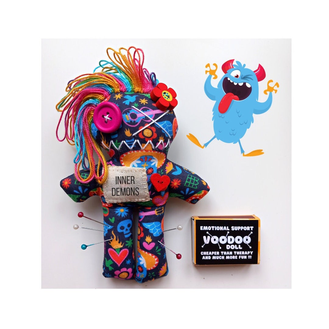 Emotional Support Voodoo Doll Fridge Magnet Pin Cushion Dammit Doll ...