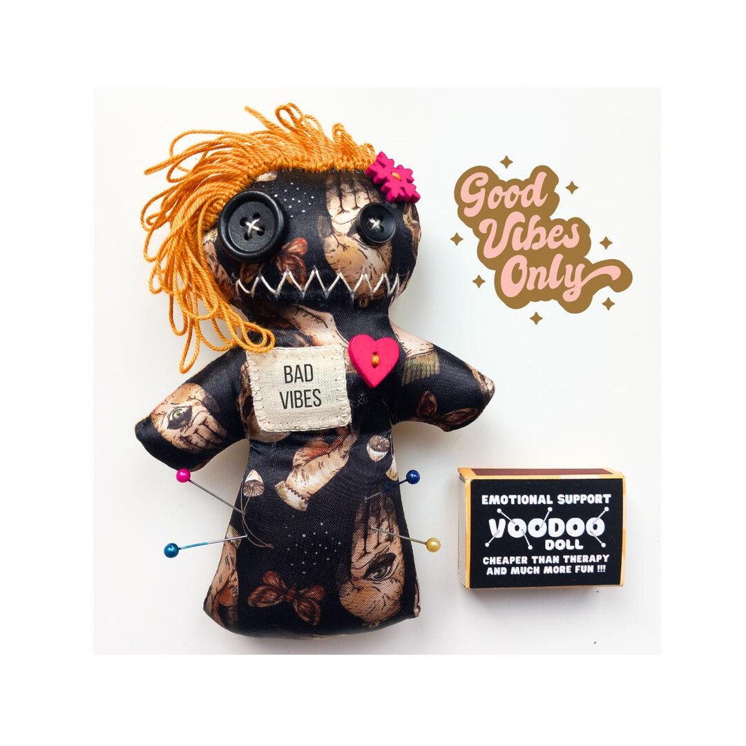 Stress Relieve Voodoo Doll - Fridge Magnet - Pin Cushion - Snarky ...