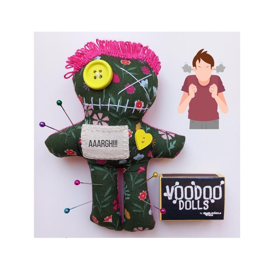 Stress Relieve Voodoo Doll - Fridge Magnet - Pincushion - Dammit Doll ...