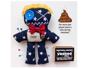 Emotional Support Voodoo Doll Fridge Magnet Pin Cushion Dammit Doll ...