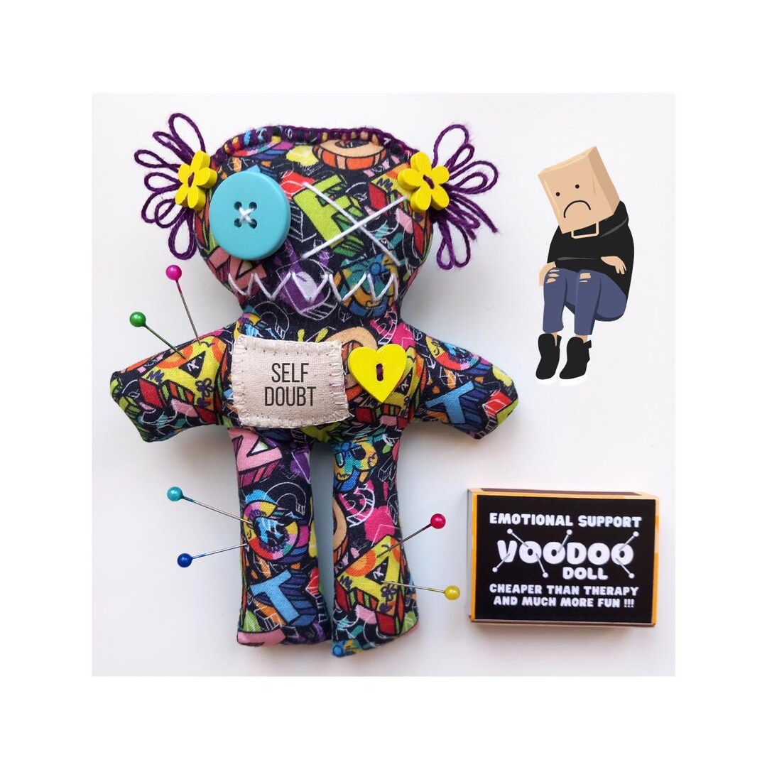 Stress Relieve Voodoo Doll - Fridge Magnet - Pin Cushion - Stress Toy ...