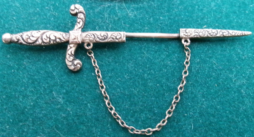 Antique Sterling Ornate Sword Stick Pin Stickpin - Etsy