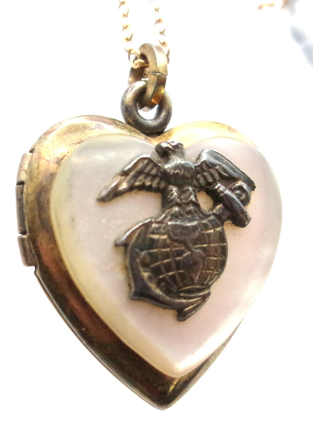 Early USMC Sweetheart Locket WWI Marine Corps Insignia - Etsy