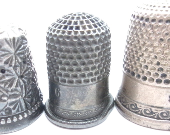 Five Antique Thimbles 4 Sterling as is Lot NY Worlds Fair '39 - Etsy