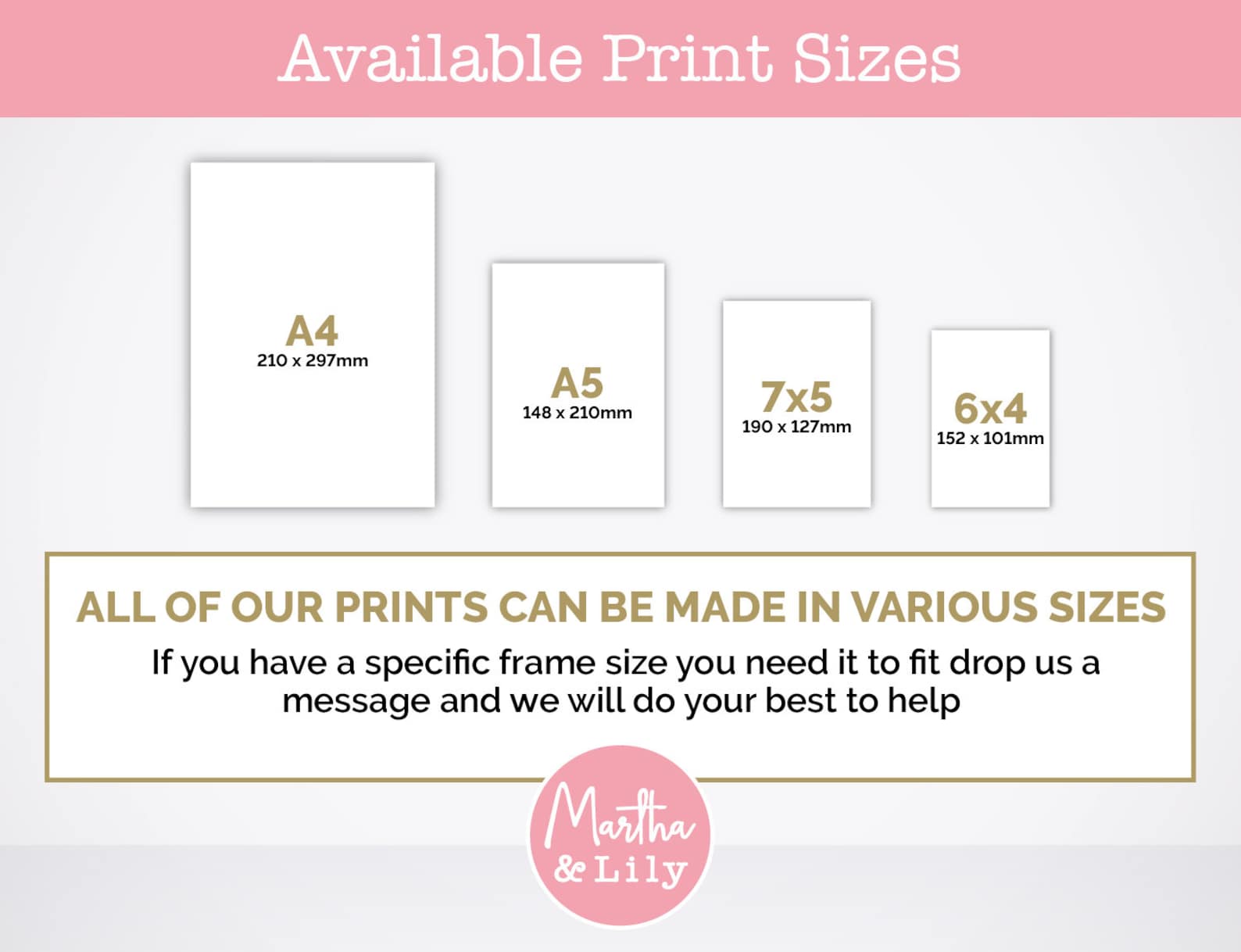 Dream Big - A4, A5, 7x5 or 6x4 Foil Print - Available in Gold, Silver ...