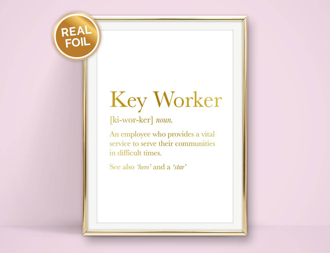 Key Worker Definition Print Hero Print A4 A5 7x5 or 6x4 - Etsy