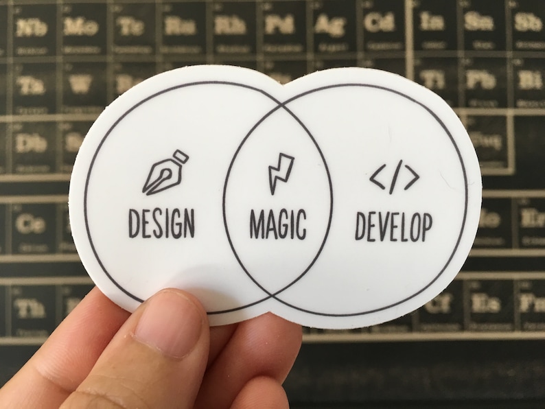 There’s Magic in the Overlap Sticker - Etsy