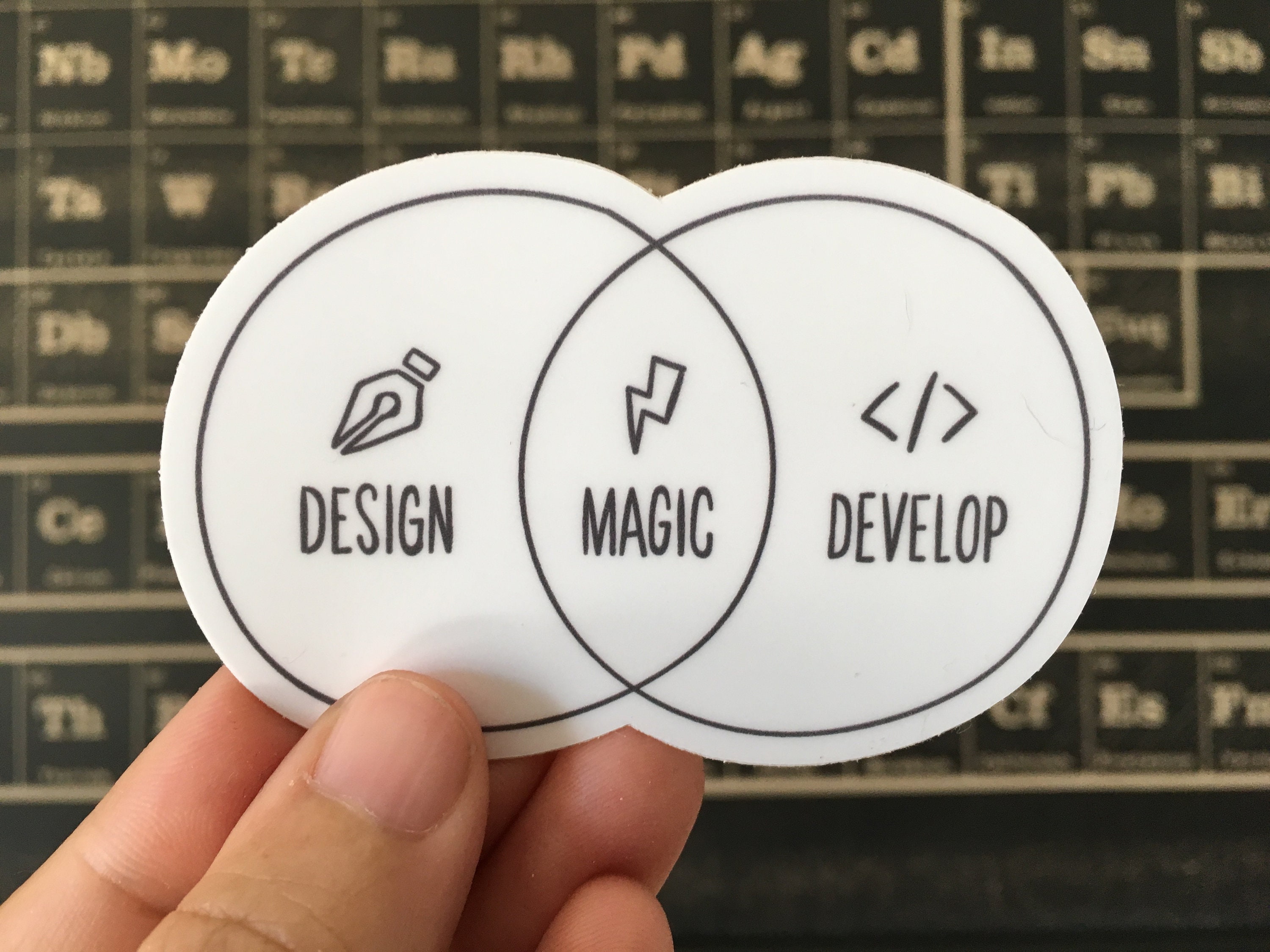 There’s Magic in the Overlap Sticker - Etsy