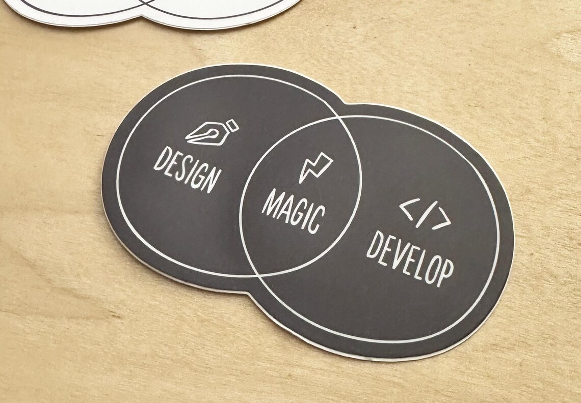 There’s Magic in the Overlap Sticker - Etsy