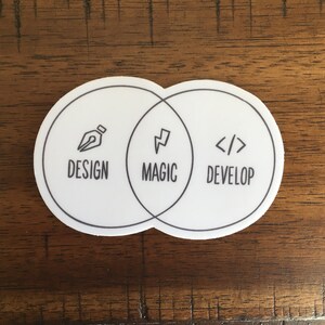 There’s Magic in the Overlap Sticker - Etsy