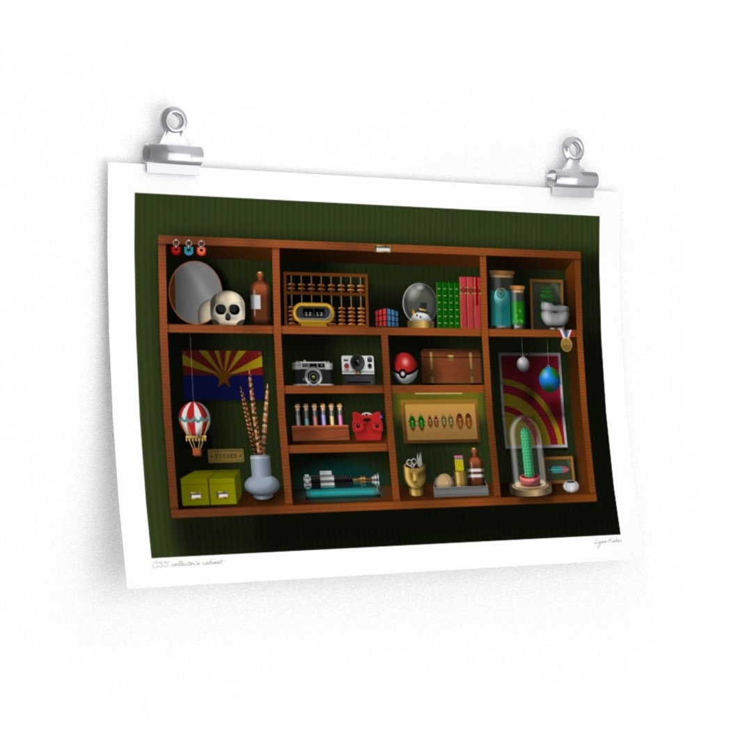 CSS Collectors Cabinet Print - Etsy