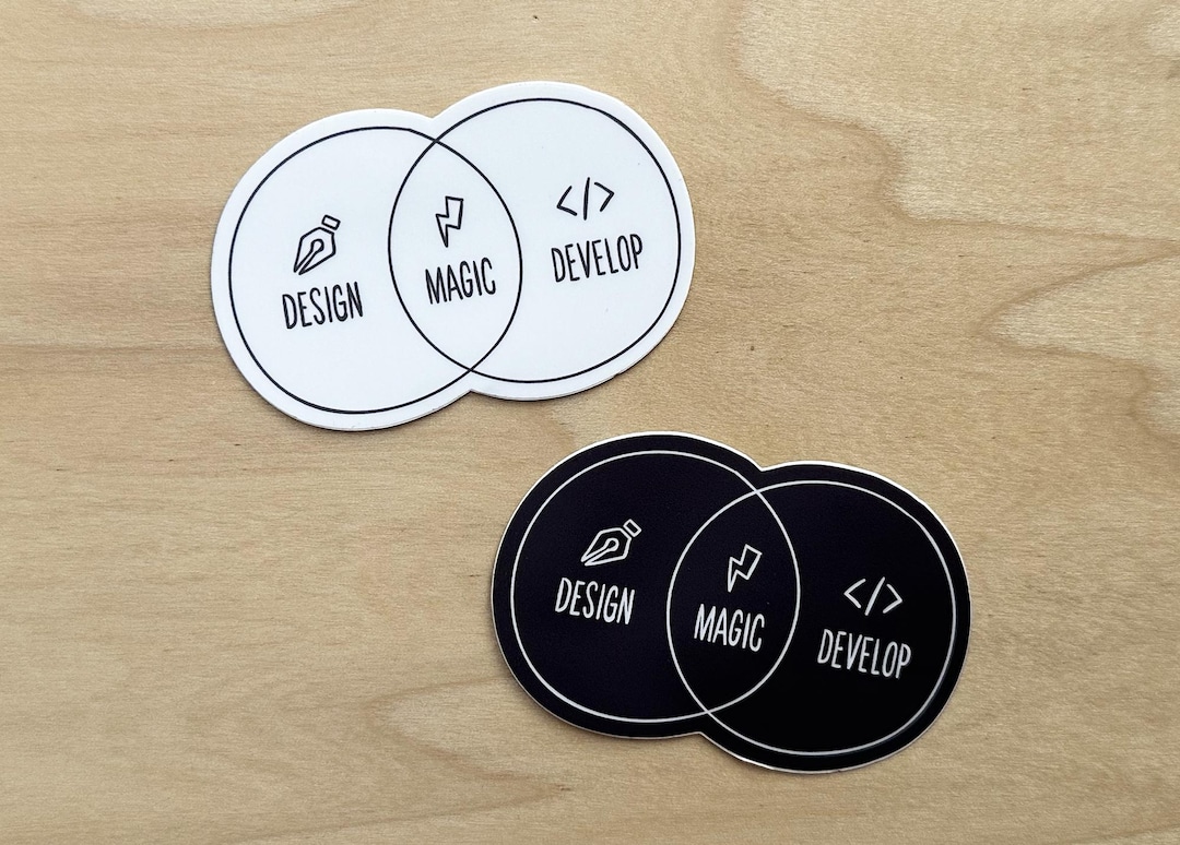 There’s Magic in the Overlap Sticker - Etsy