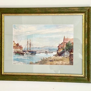 Early 20th Century Watercolour Estuary Scene by Listed Artist Ernest ...