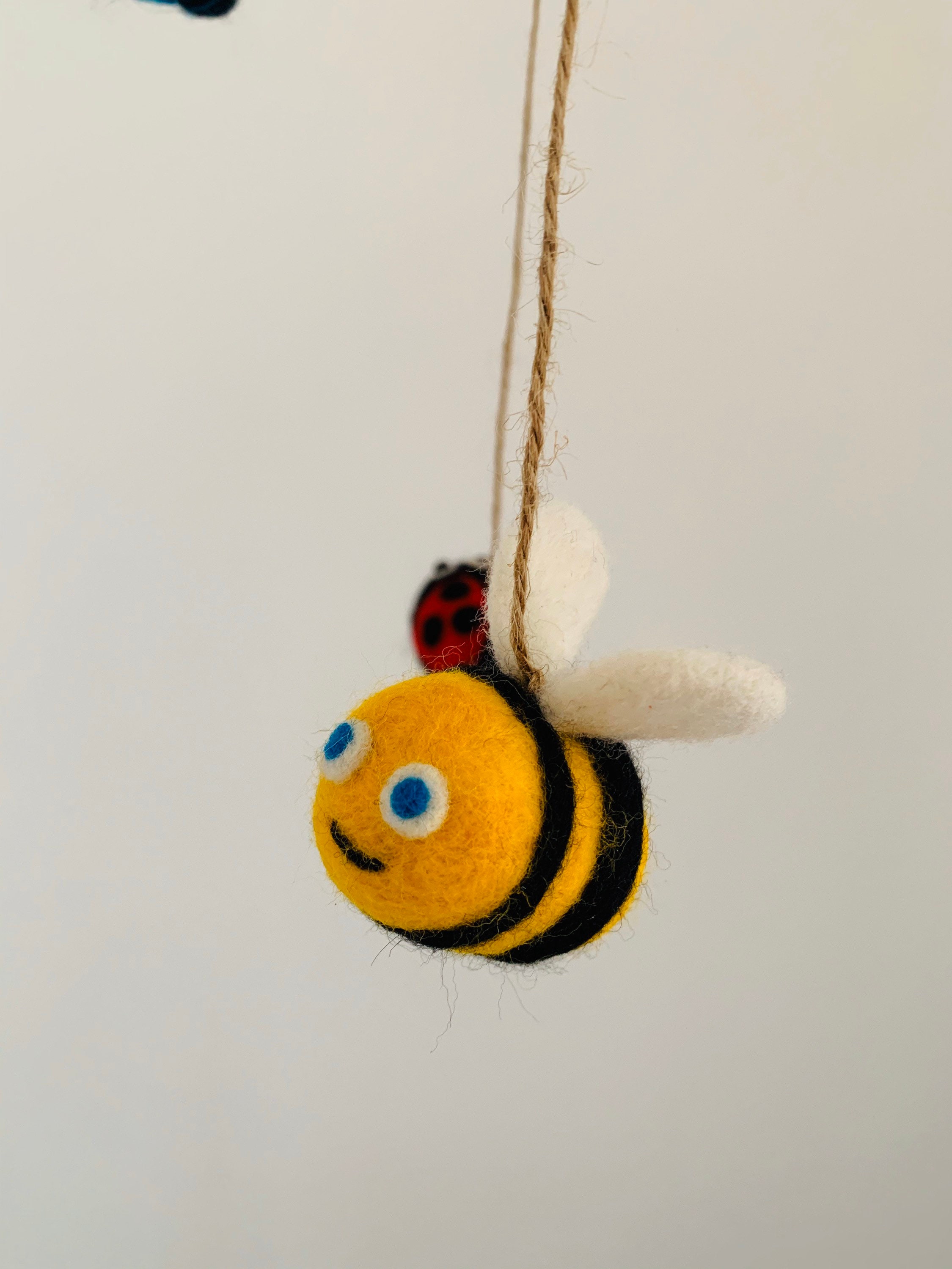 Needle Felted Bugs/insect Mobile for House Decor or Baby - Etsy UK