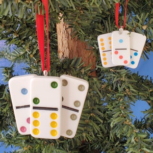 Dominoes Game Christmas Ornament – Unique Handmade Domino Gift for ...
