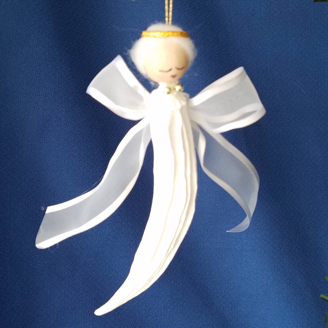 Okra Angel Handmade Christmas Ornament, Angel Ornament, Dried Okra Pod ...