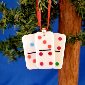 Dominoes Game Christmas Ornament – Unique Handmade Domino Gift for ...