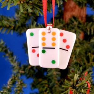 Dominoes Game Christmas Ornament – Unique Handmade Domino Gift for ...