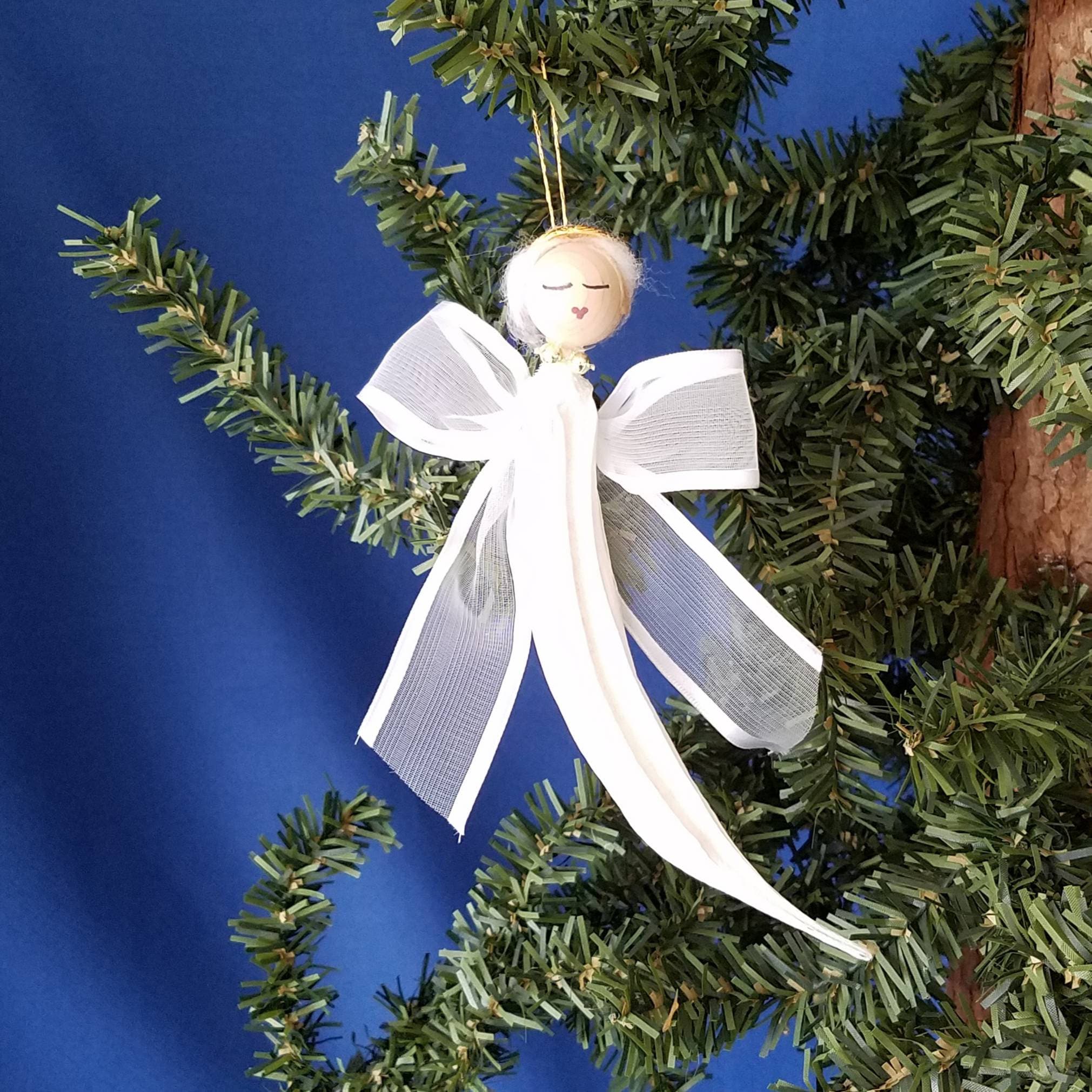 Okra Angel Handmade Christmas Ornament, Angel Ornament, Dried Okra Pod ...