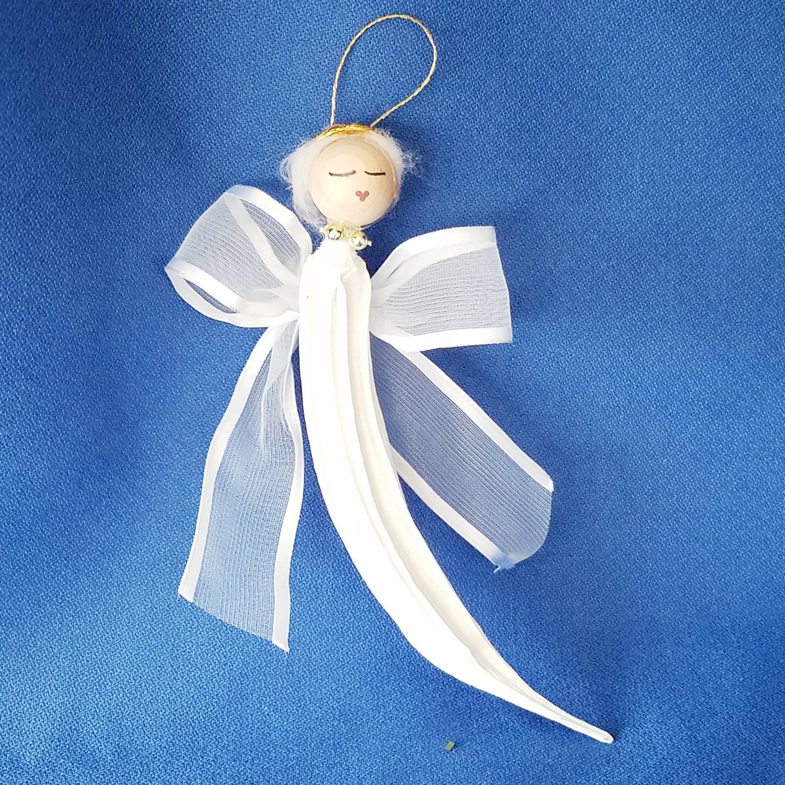 Okra Angel Handmade Christmas Ornament, Angel Ornament, Dried Okra Pod ...