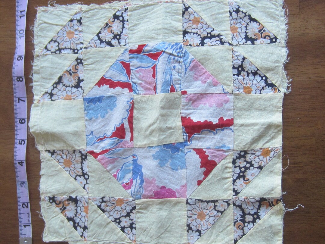 Adorable Vintage Yellow Diamond Engagement Ring Quilt Block 11 - Etsy