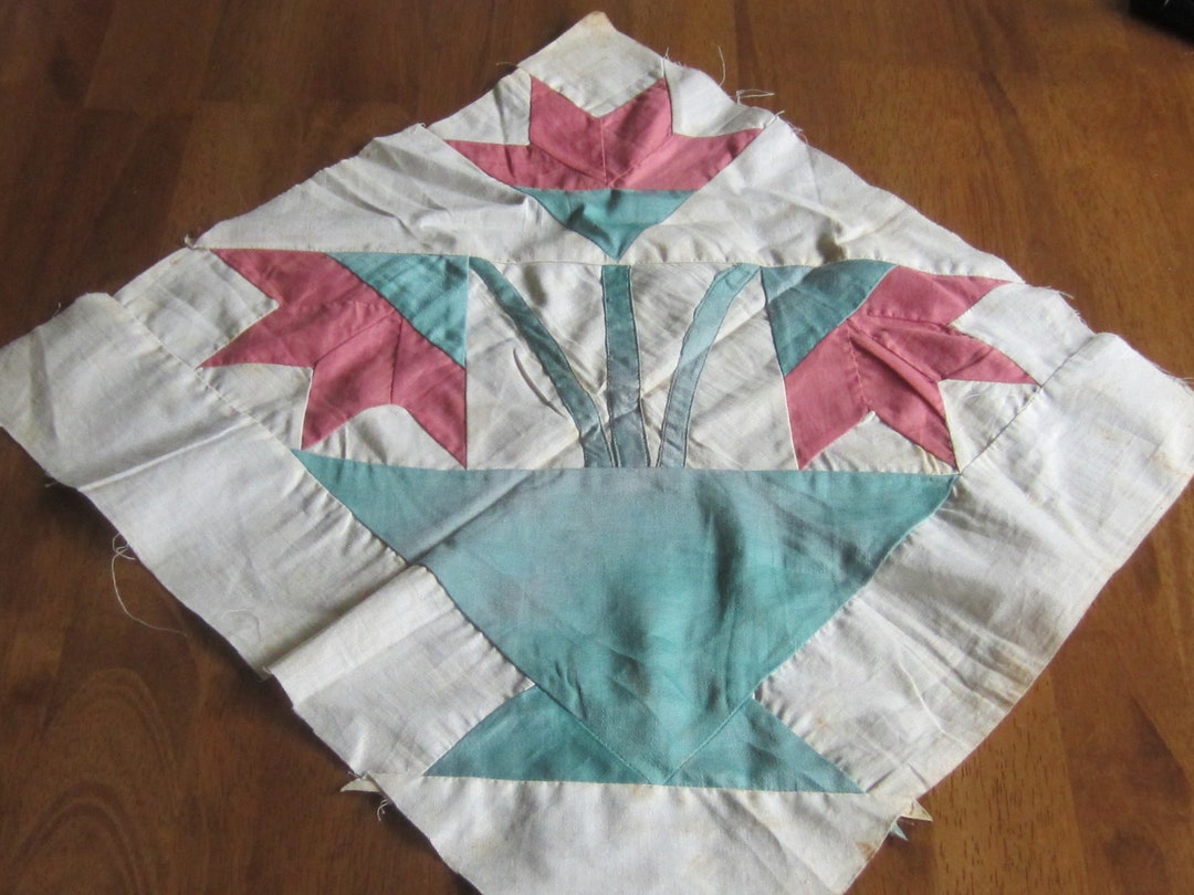 One Gorgeous Antique Carolina Lily Quilt Block 16 - Etsy