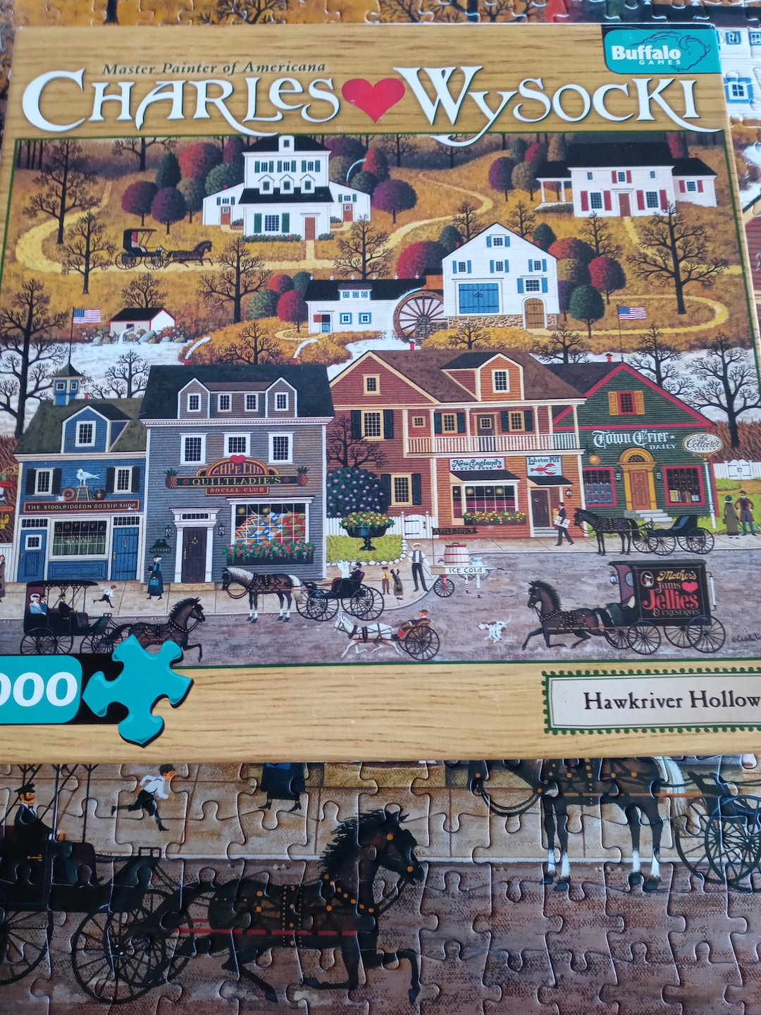 Buffalo Charles Wysocki Puzzle 1000 Large Pieces "hawkriver Hollow" - Etsy
