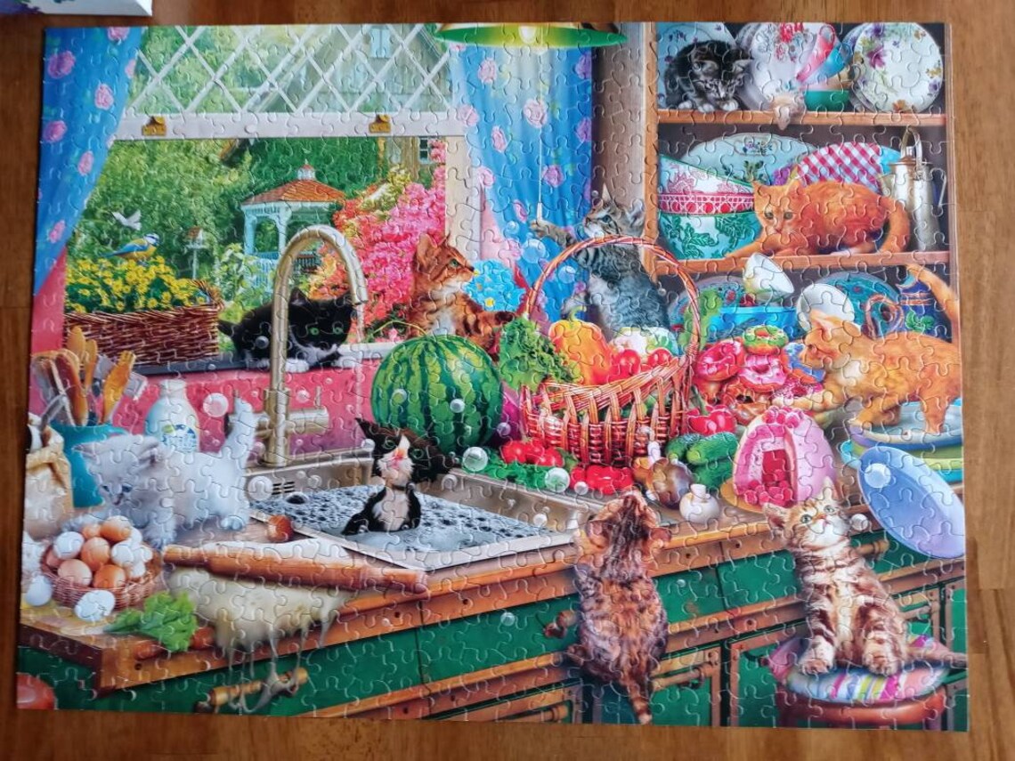 Buffalo 550 Piece "paws Gone Wild" - Etsy