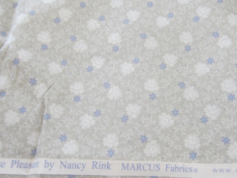 Nancy Rink Point Pleasant Silver Gray and Blue Fabric BTY - Etsy