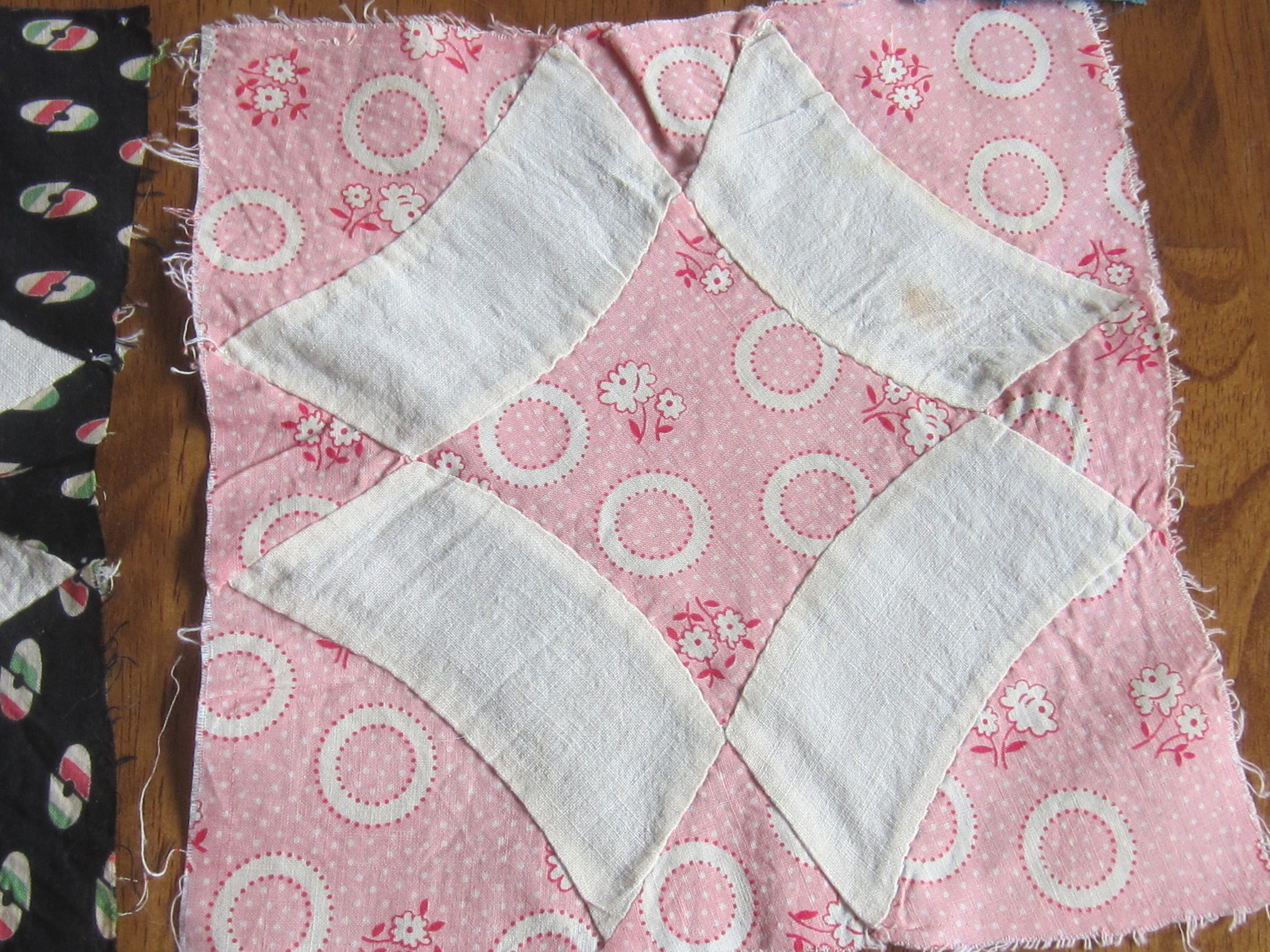 FOUR Antique 1900s Primitive Quilt Blocks 8 - Etsy